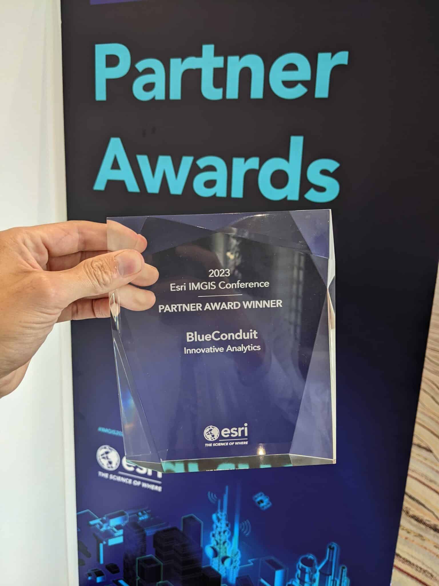 Esri Recognizes BlueConduit with Innovative Analytics Partner Award